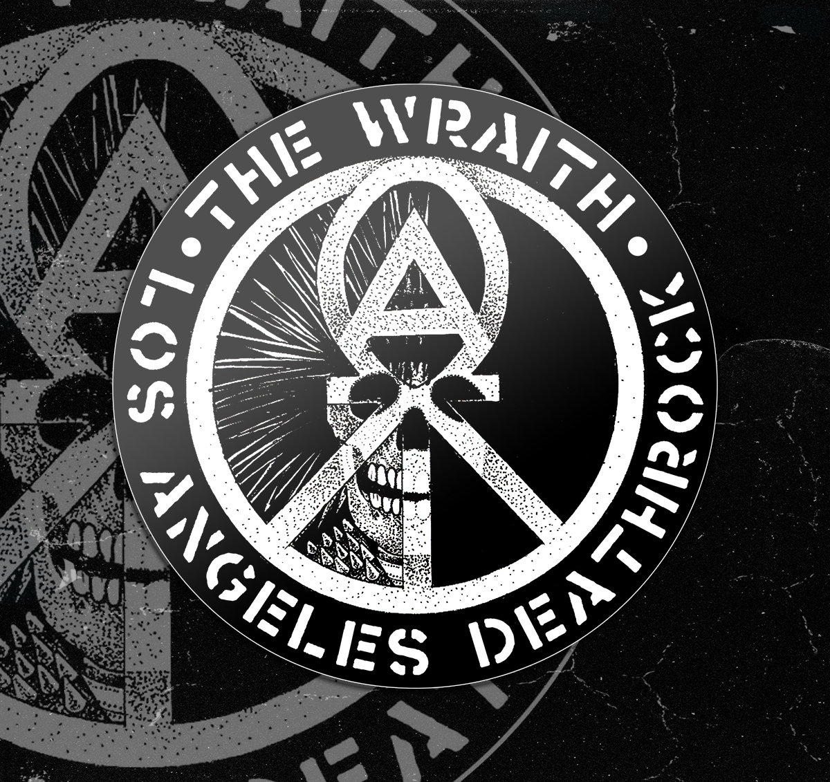 Deathrock Logo Sticker 3.5 inch Diameter | The Wraith