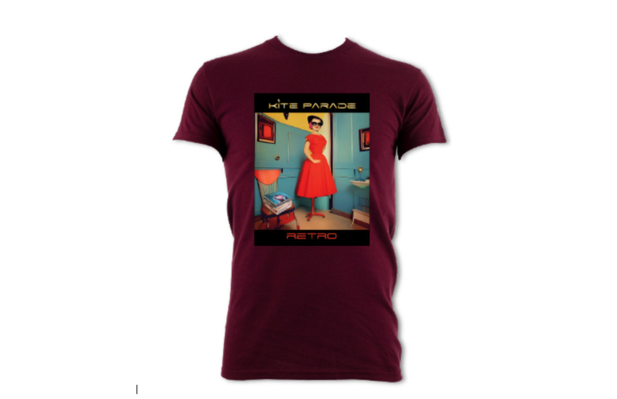 Kite Parade 'Retro' T-shirt in Marvellous Maroon ! | Kite Parade