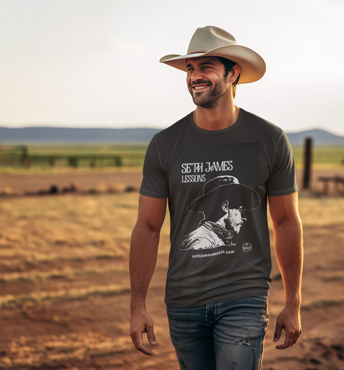 UNISEX Official Seth James Tee Black FREE US SHIPPING | Seth James