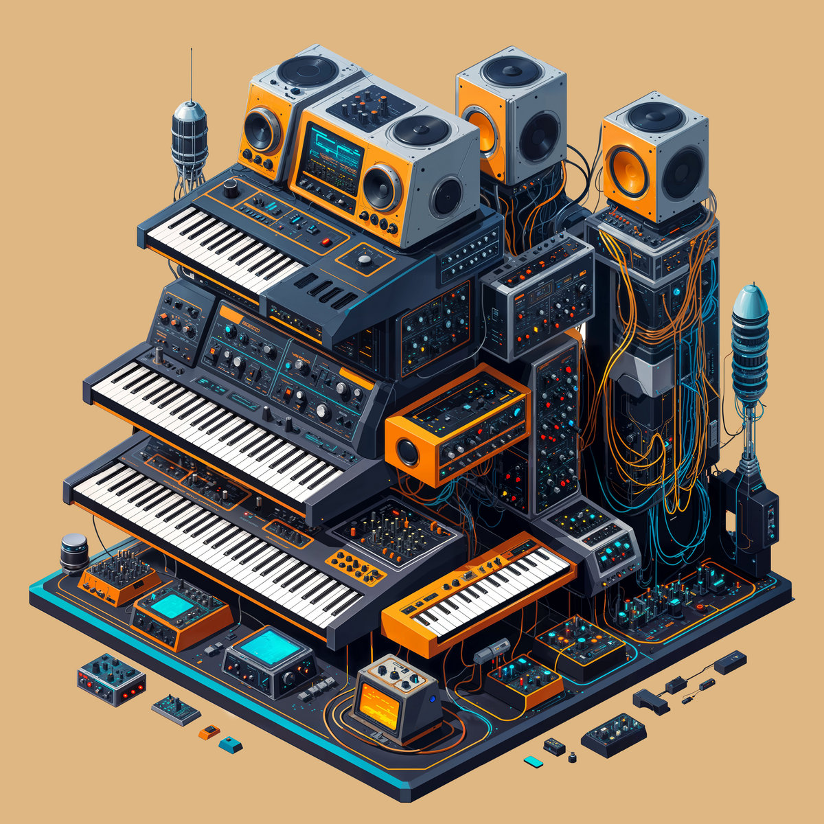 Bluetech - Synth City Unisex T-shirt | Bluetech