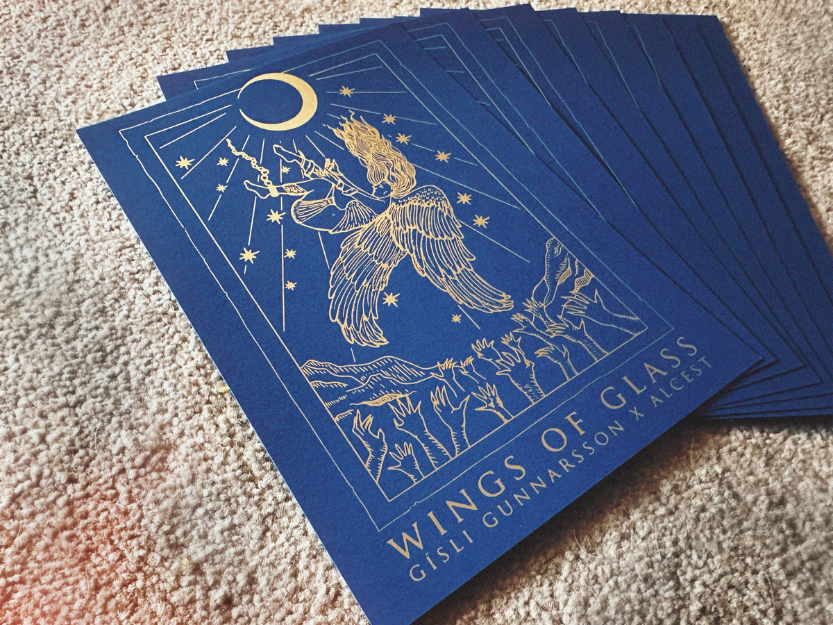 Wings of Glass ft. Alcest - Gold Foil Print | Gísli Gunnarsson
