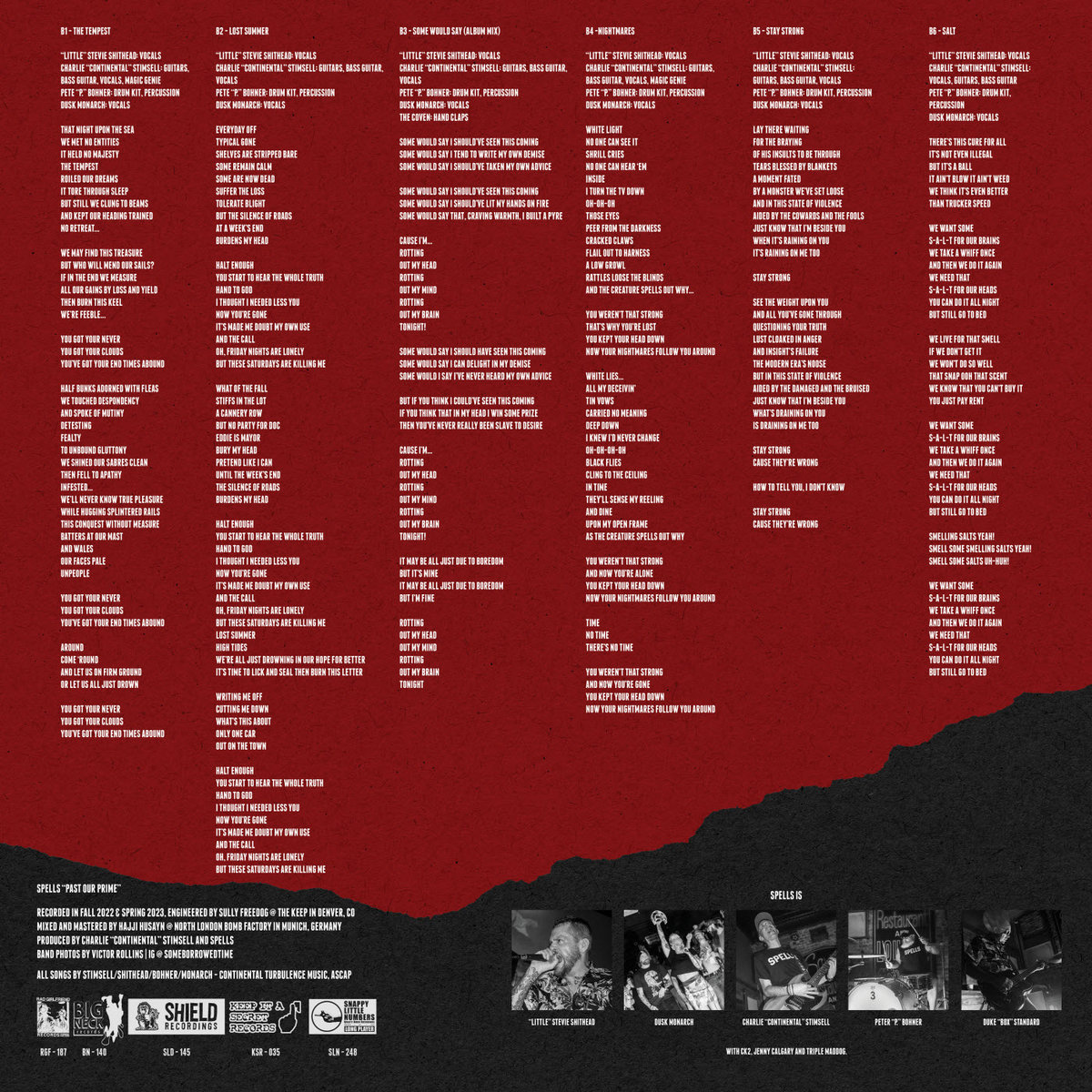 Past Our Prime | The Spells | Big Neck Records