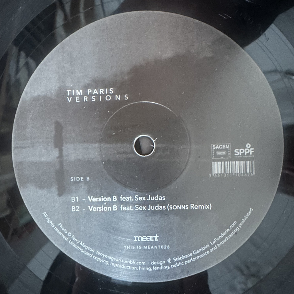Tim Paris - Versions EP incl. Cosmo Vitelli, SONNS Remix | Meant Records