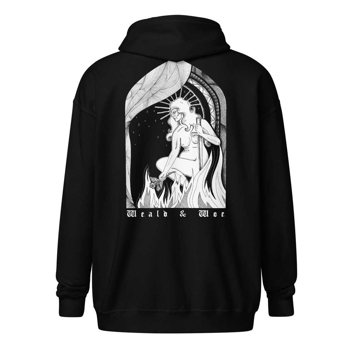 ‘Fire Woman’ Zip Hoodie | Weald & Woe