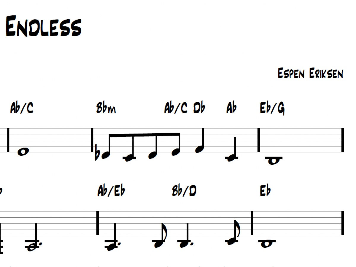 Endless Lead Sheet Pdf Espen Eriksen Trio
