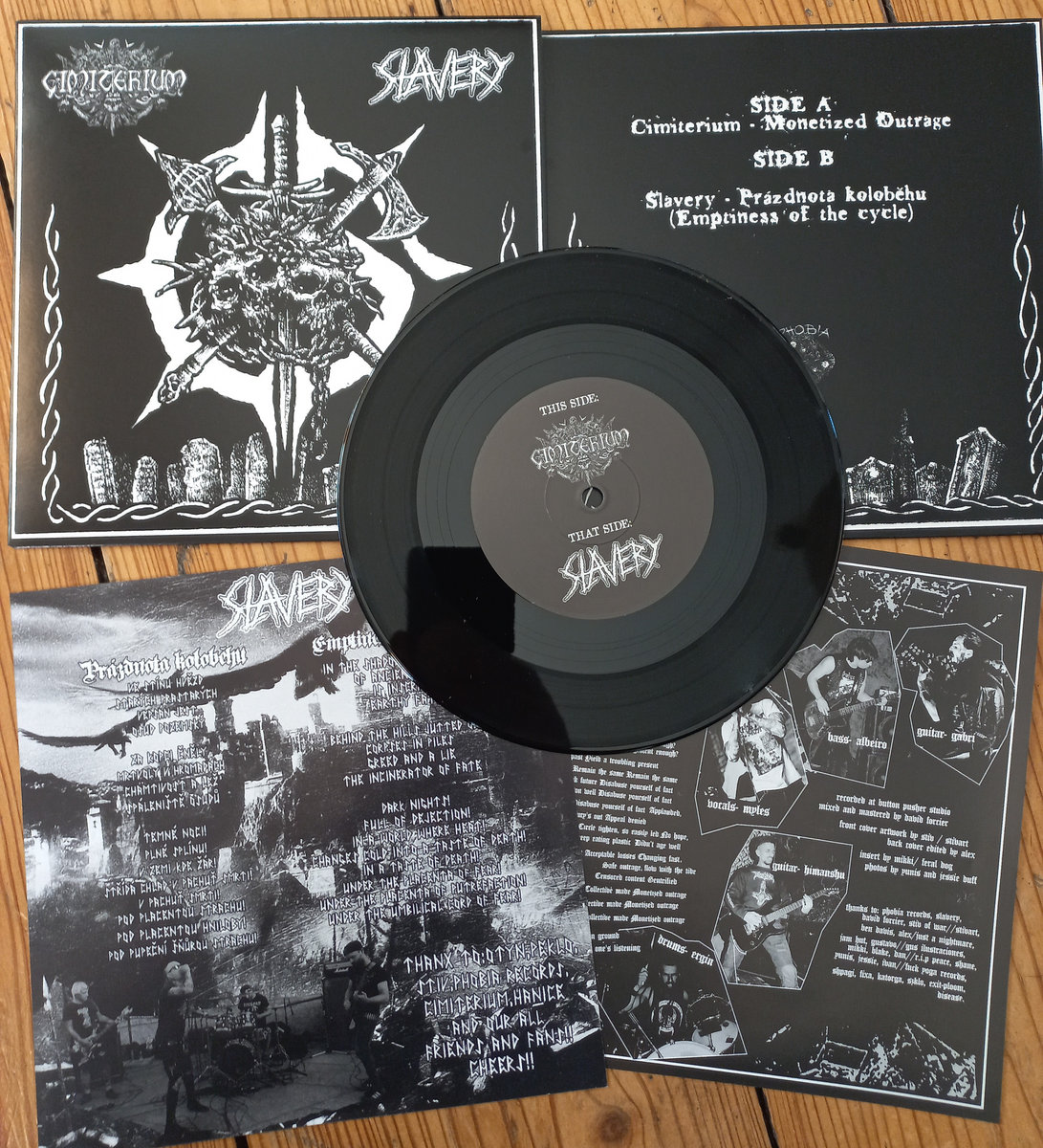 Cimiterium / Slavery split 7"EP | phobiarecords