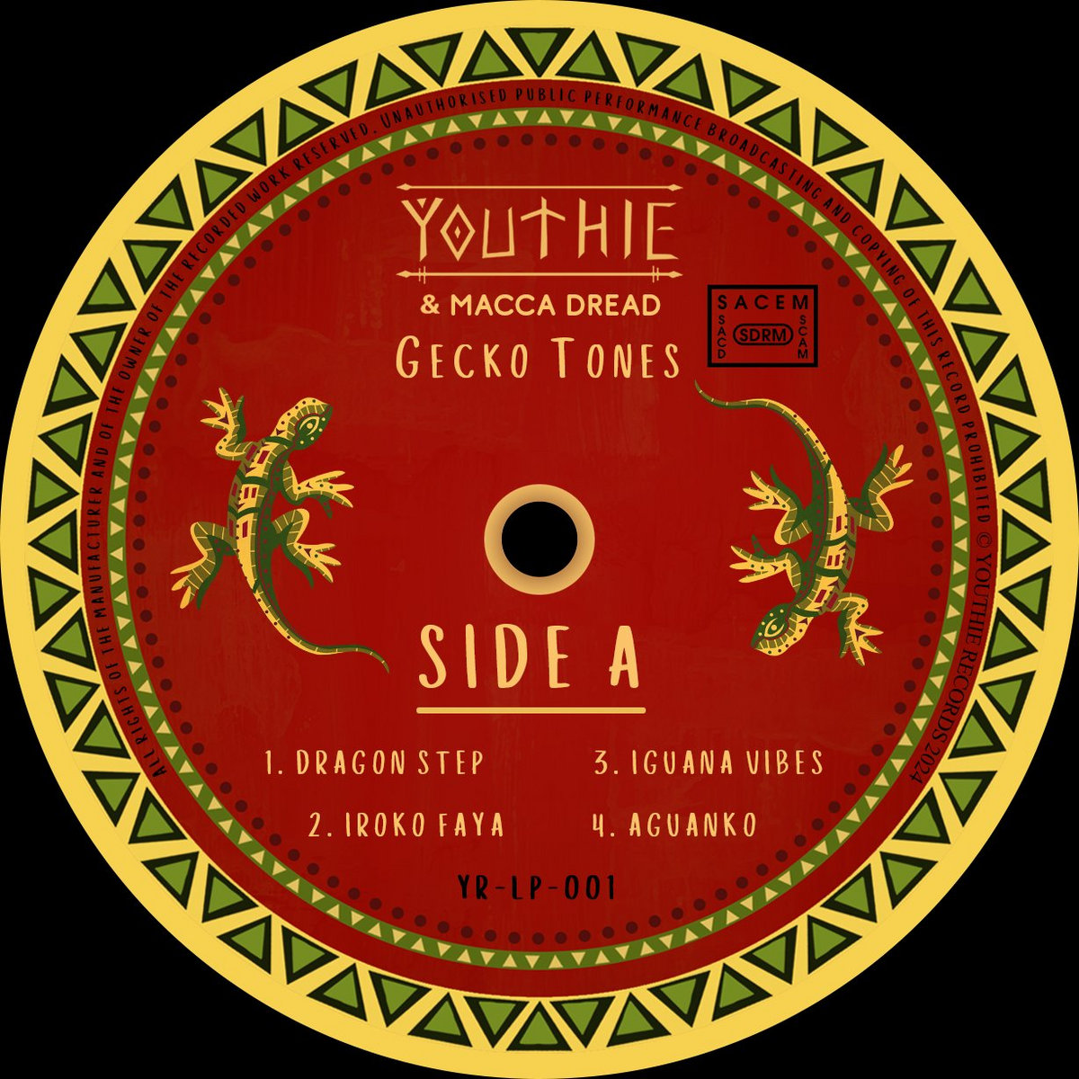 LP Vinyl 12" - Gecko Tones [SOLD OUT] | Youthie