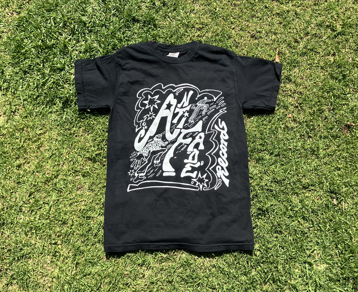 Anti Fade - Dots & Stripes - Faded Black T-Shirt | Anti Fade Records