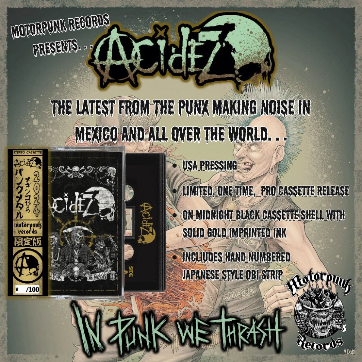 Acidez - In Punk We Thrash | Acidez | Motorpunk Records