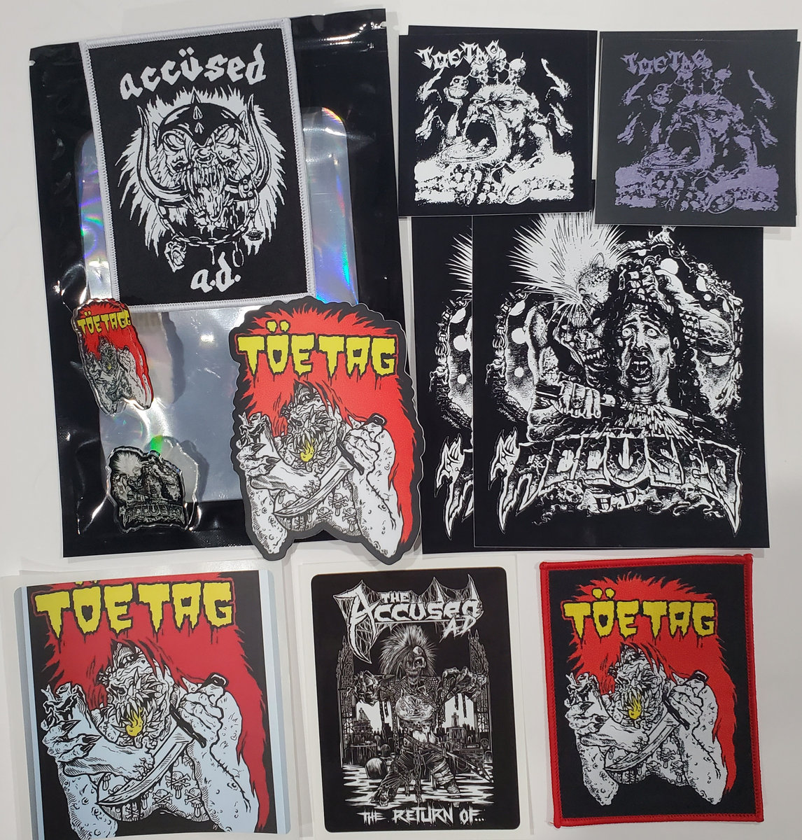 Patch, Pin sticker pack | toe tag/afterdeath