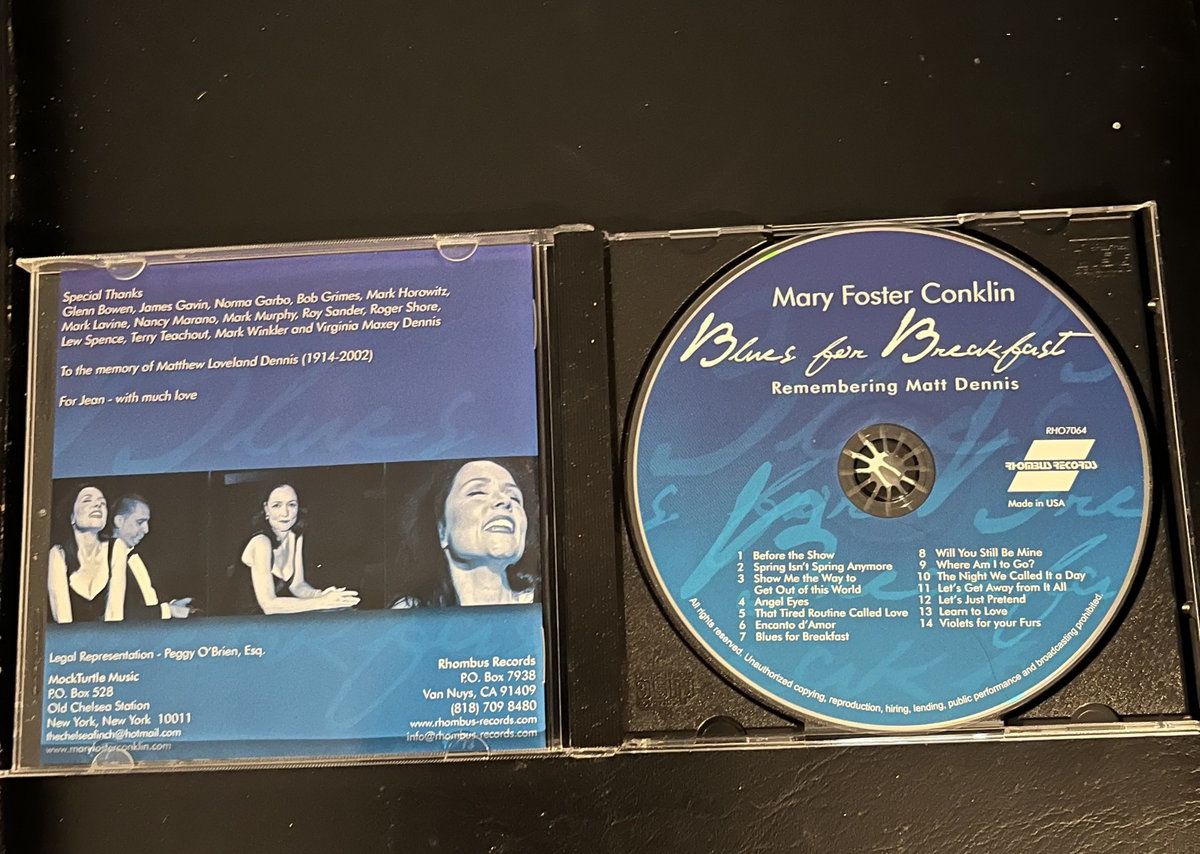 Blues For Breakfast - Remembering Matt Dennis (Rhombus Records) | Mary ...