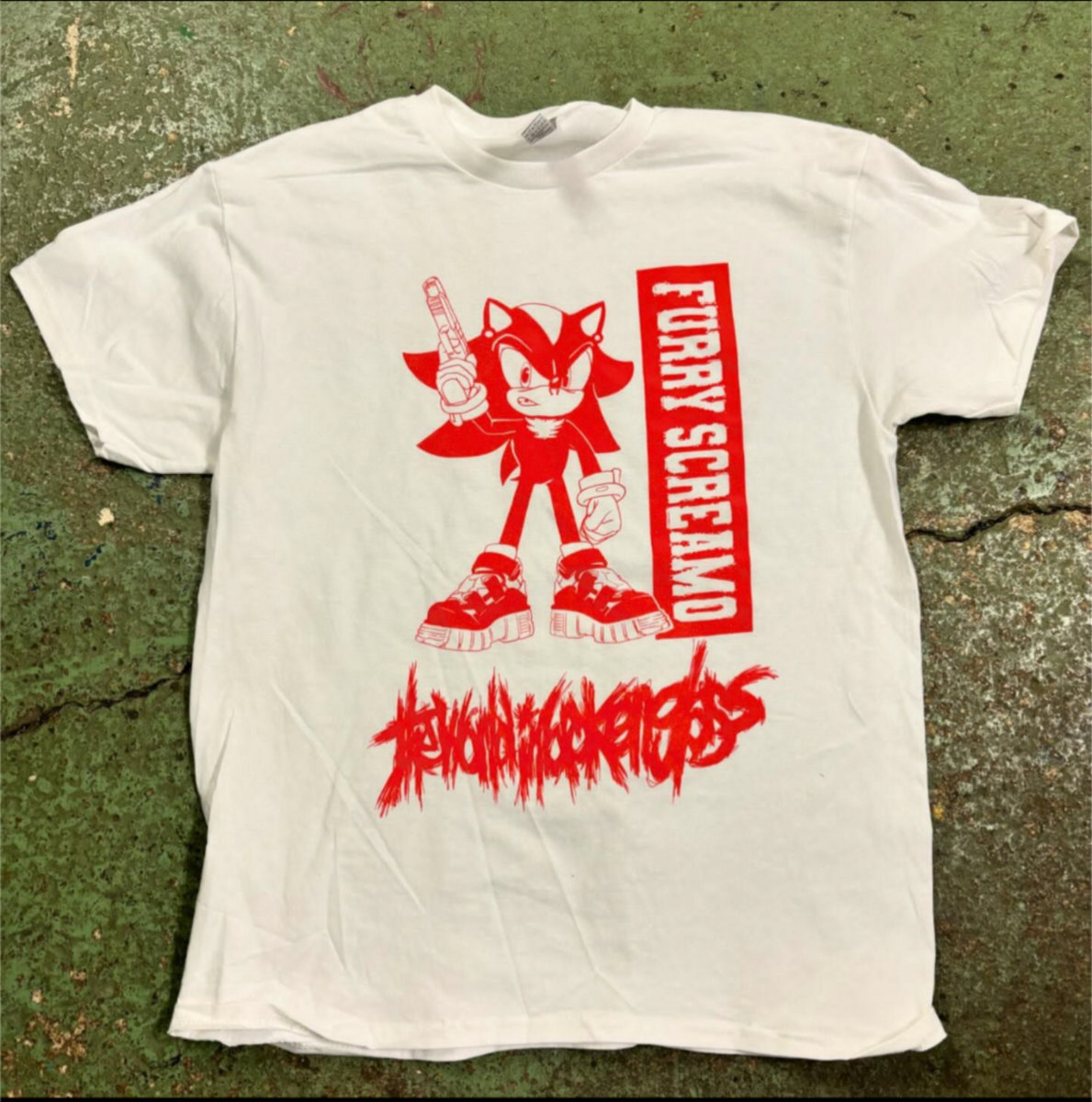 Furry Screamo T-shirt | The World in Broken Glass