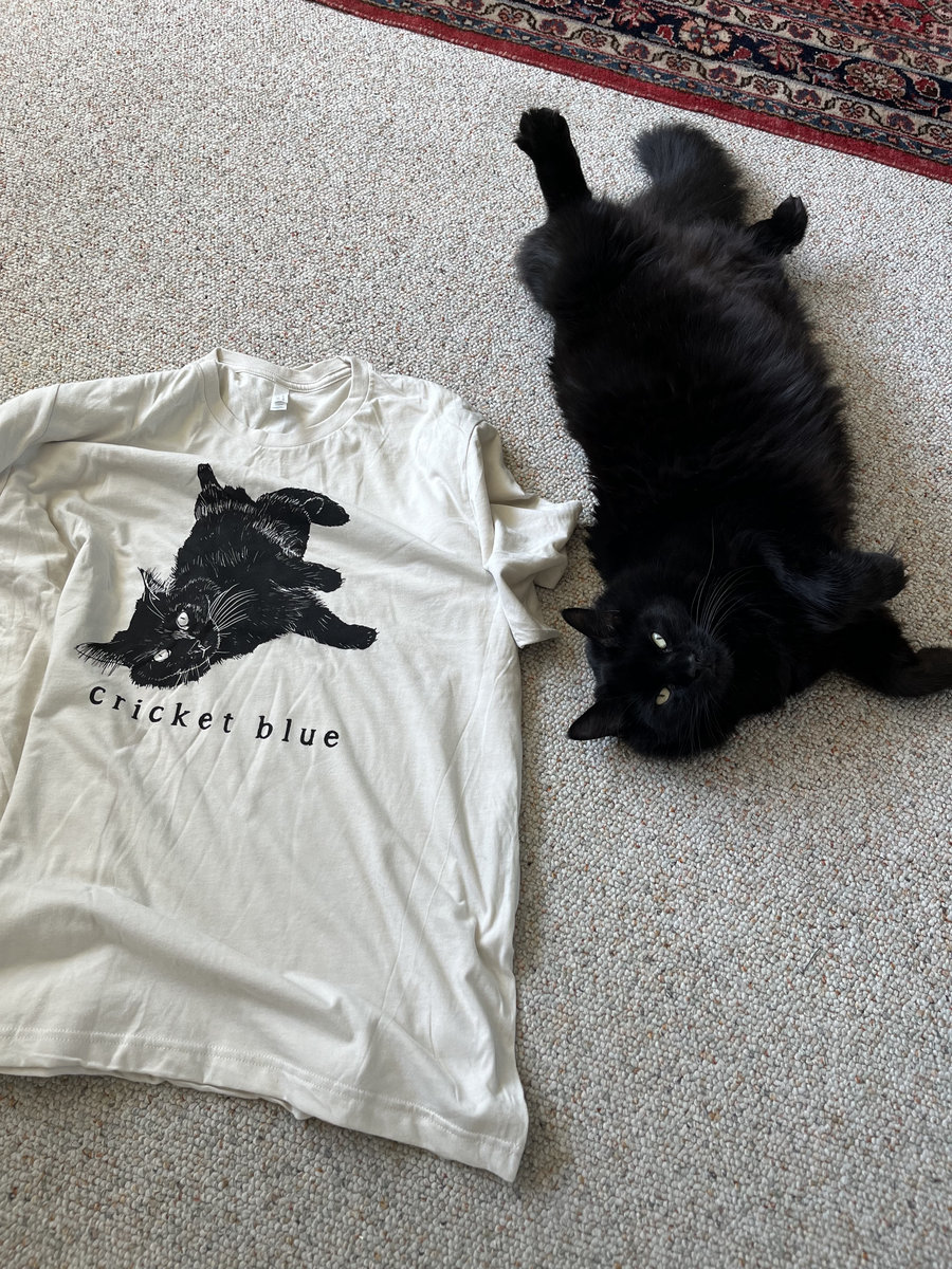 "Herbert" Cat Shirt | Cricket Blue