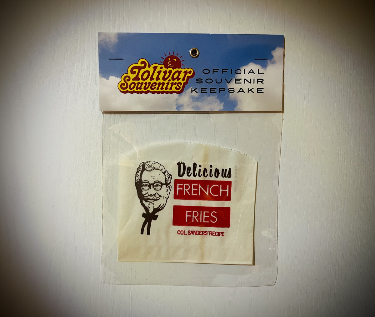 60 year old Kentucky Fried Chicken French Fries Bag | Tolivar Souvenirs