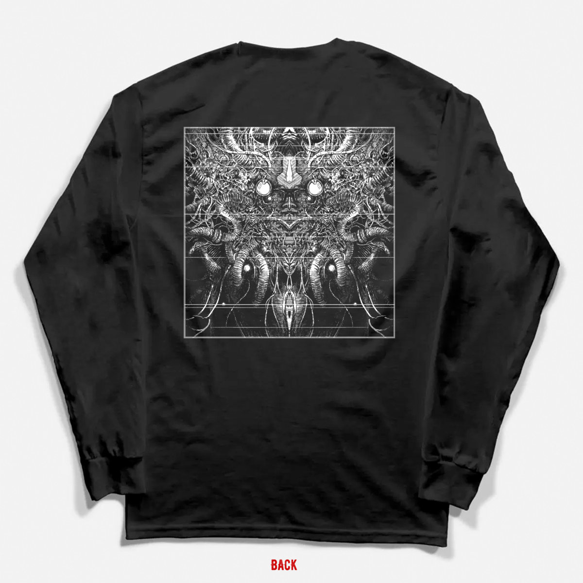"Mechanical Gore Tetsuo" Long-sleeve Shirt (Red text variant ...