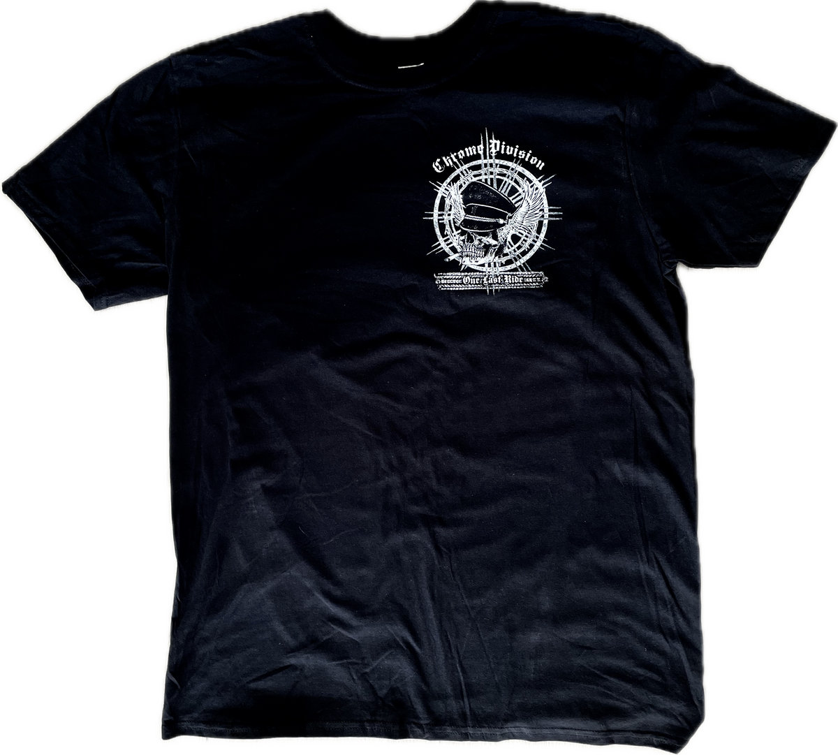 One Last Ride T-Shirt (Scull logo) | Chrome Division