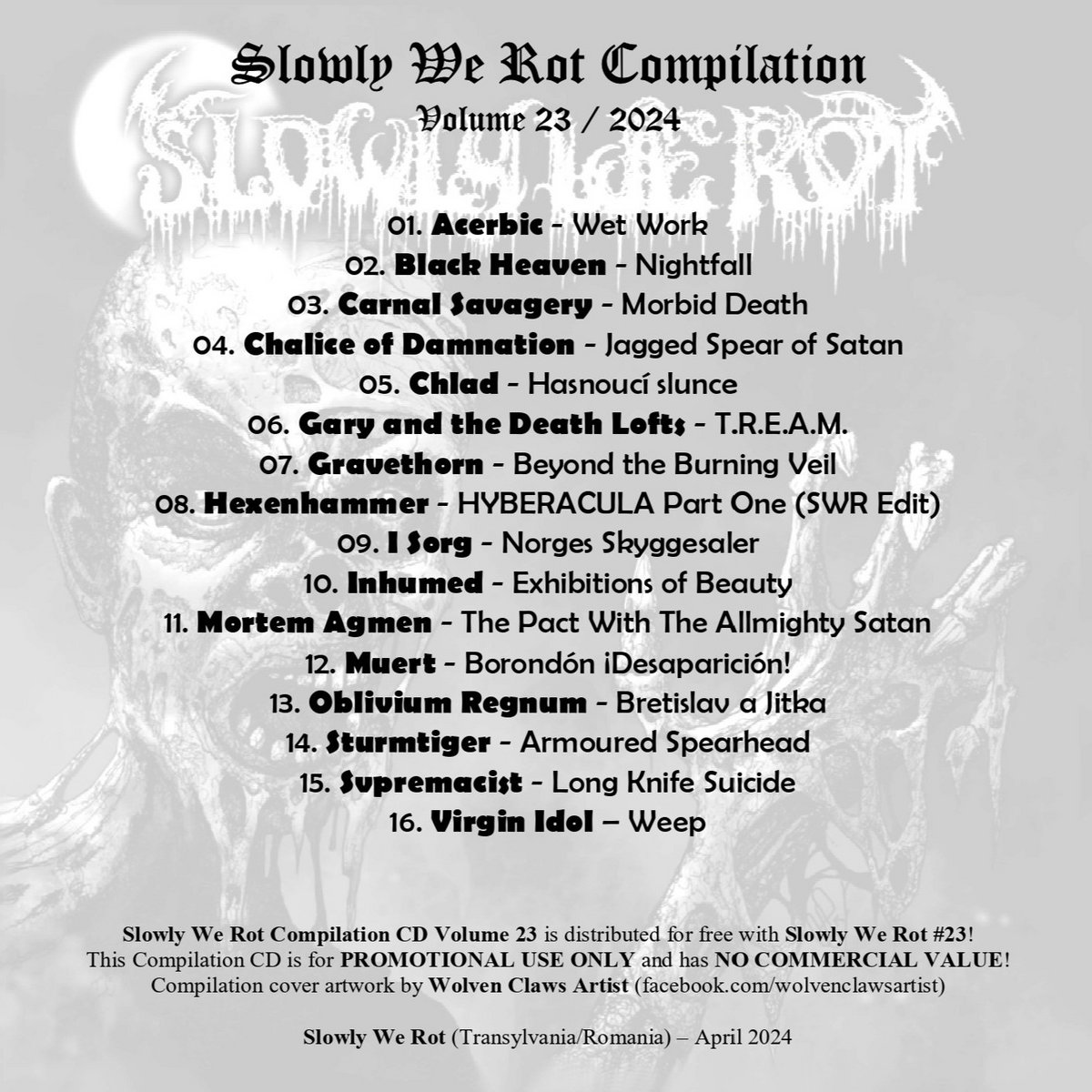 Slowly We Rot Compilation Vol. 23 / 2024 | Slowly We Rot Magazine