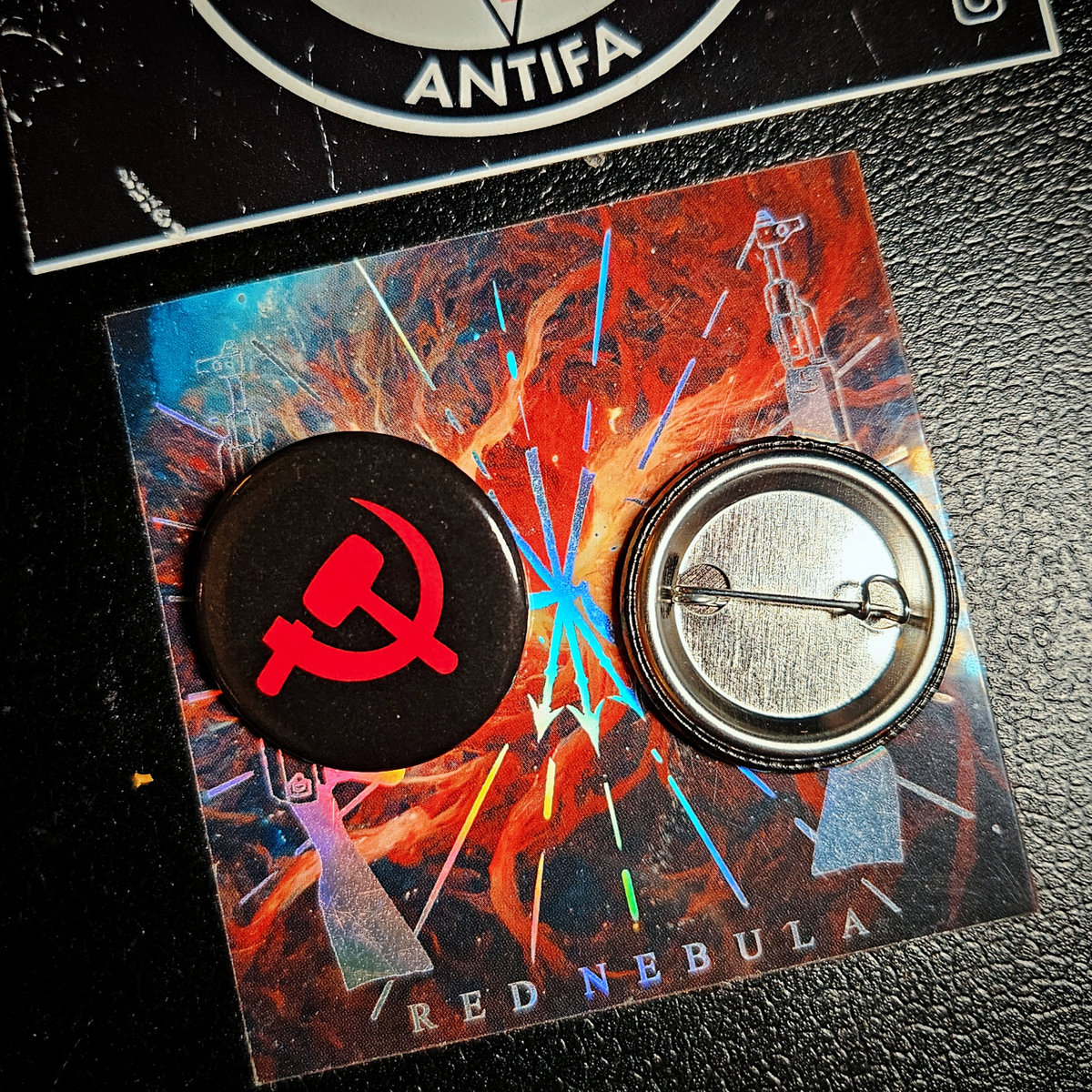 Red Metal Vangard Pin | Red Nebula