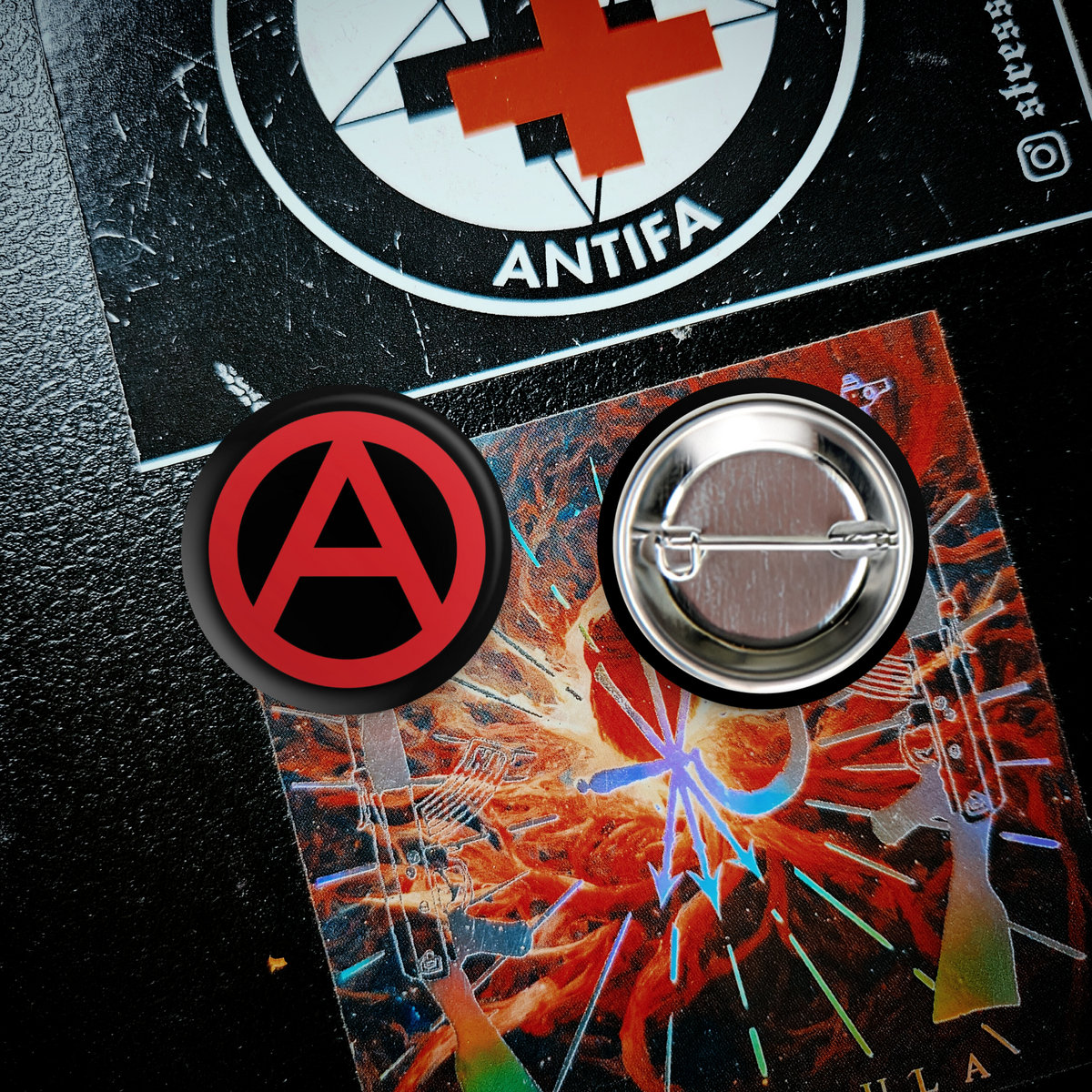 Limited edition Anarchy Pin | Red Nebula