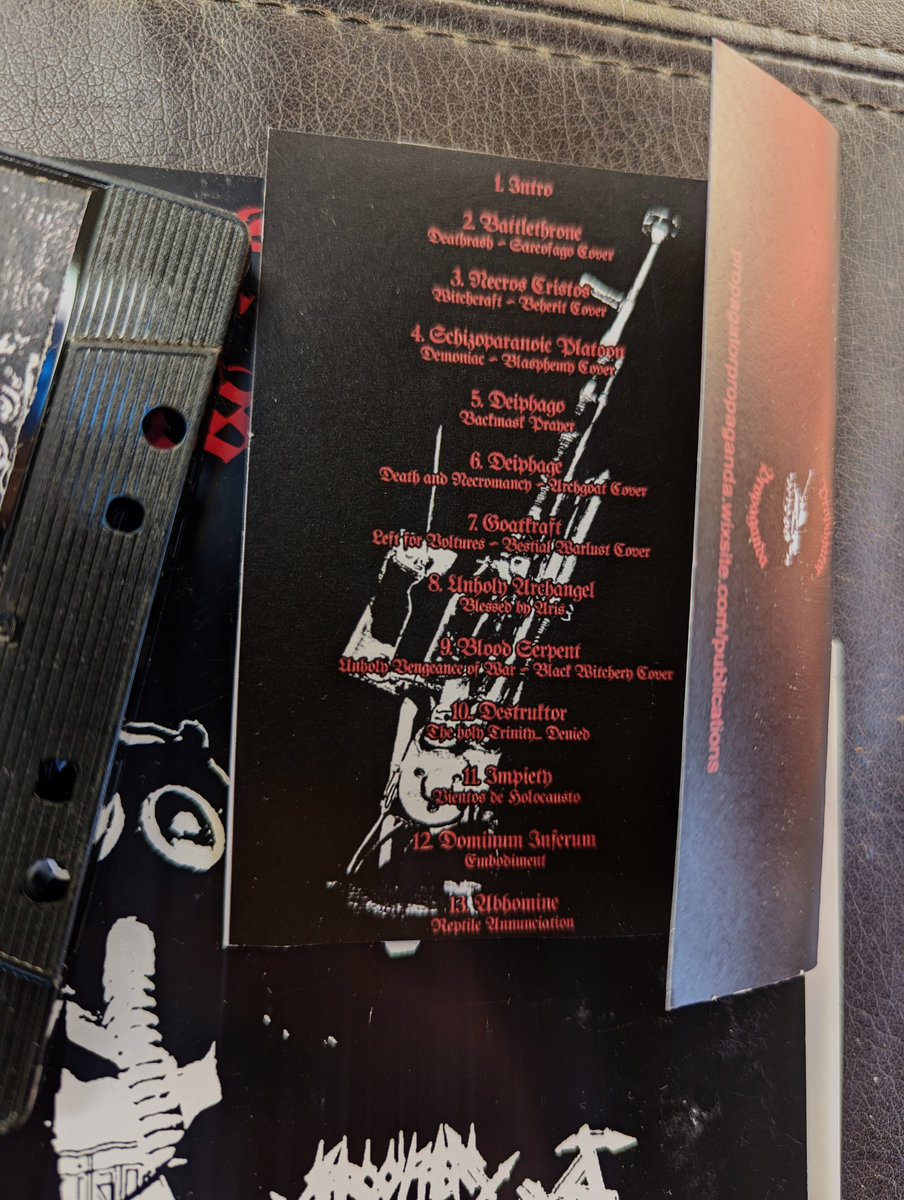 Bunker ov Bestial Compilation Cassette + Zine + Small Poster | Deiphage