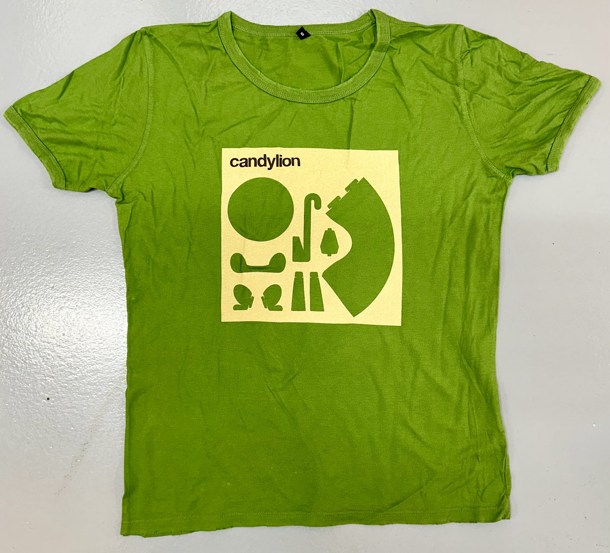 Candylion mid green t-shirt | Gruff Rhys