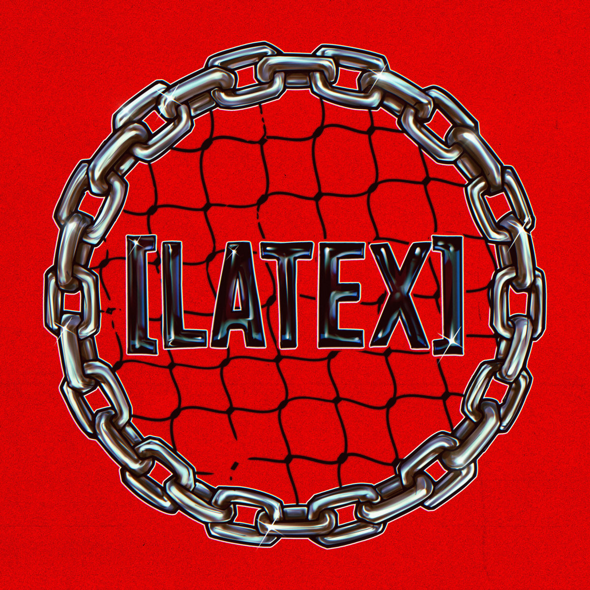 LATEX - Red Logo Sticker (3"x3") | Nicotine Media