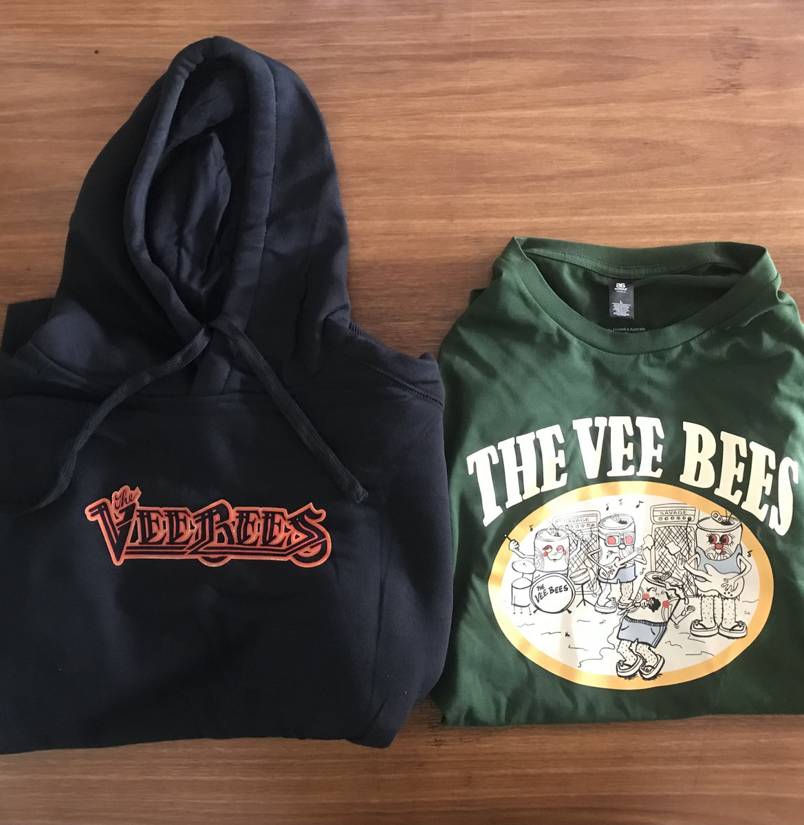 Hoodie & Tinnie shirt combo | The Vee Bees