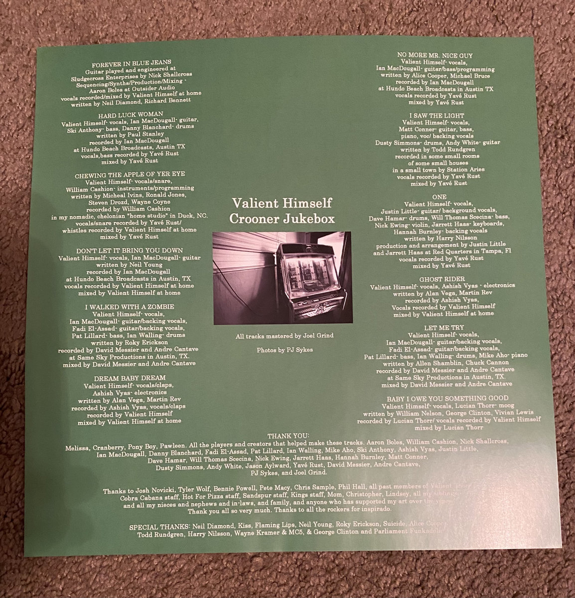 Crooner Jukebox | Valient Himself