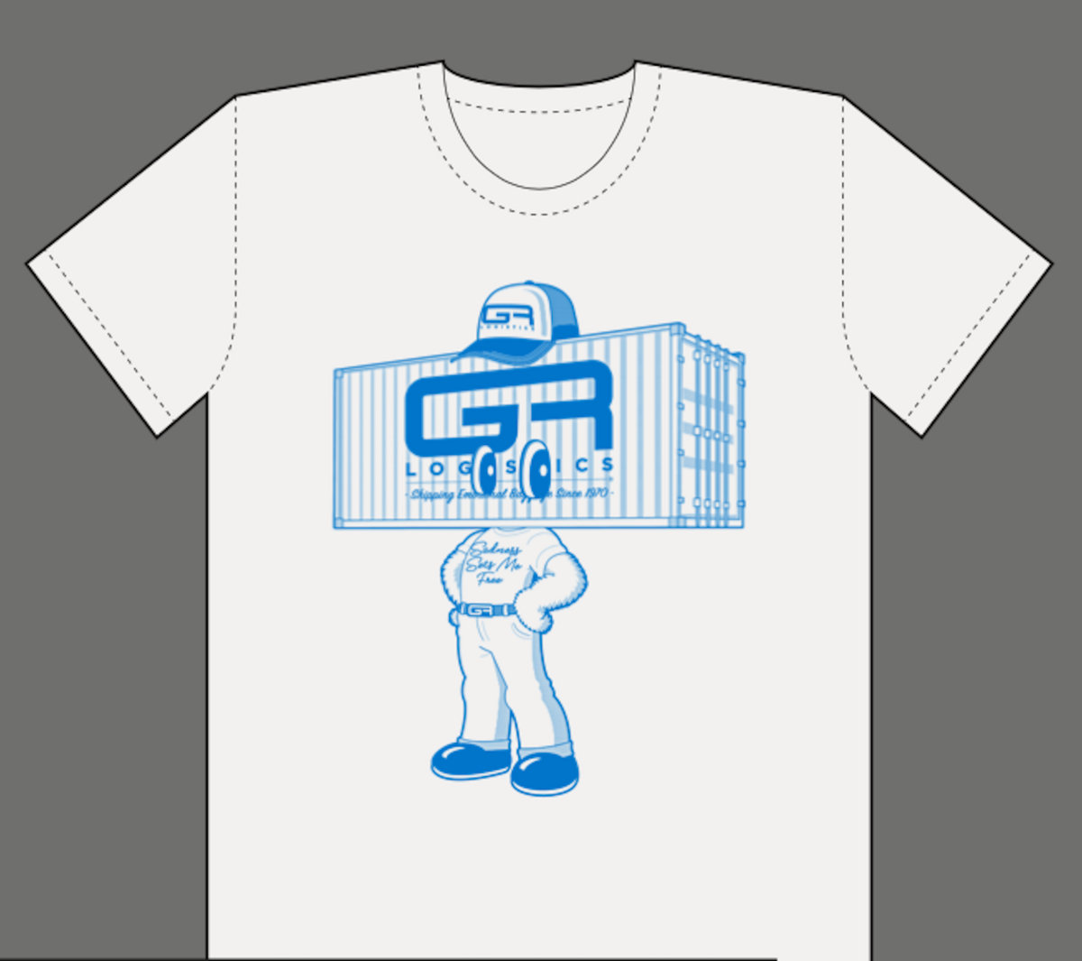 GR Logistics t-shirt (White) | Gruff Rhys