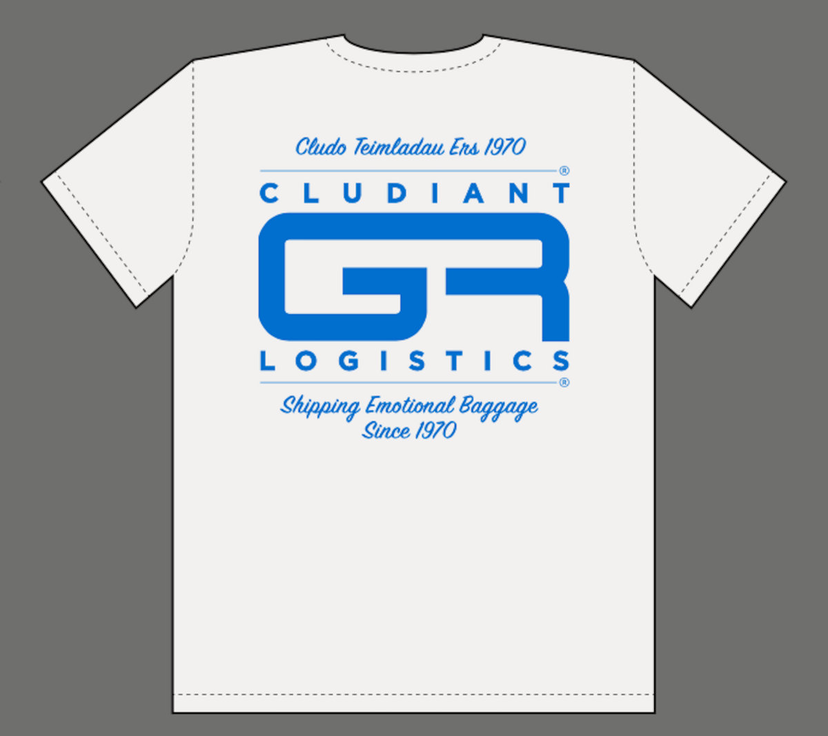 GR Logistics t-shirt (White) | Gruff Rhys