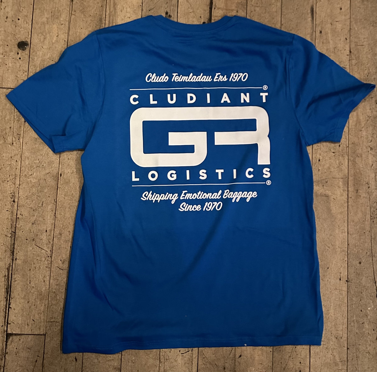 GR Logistics t-shirt (Blue) | Gruff Rhys