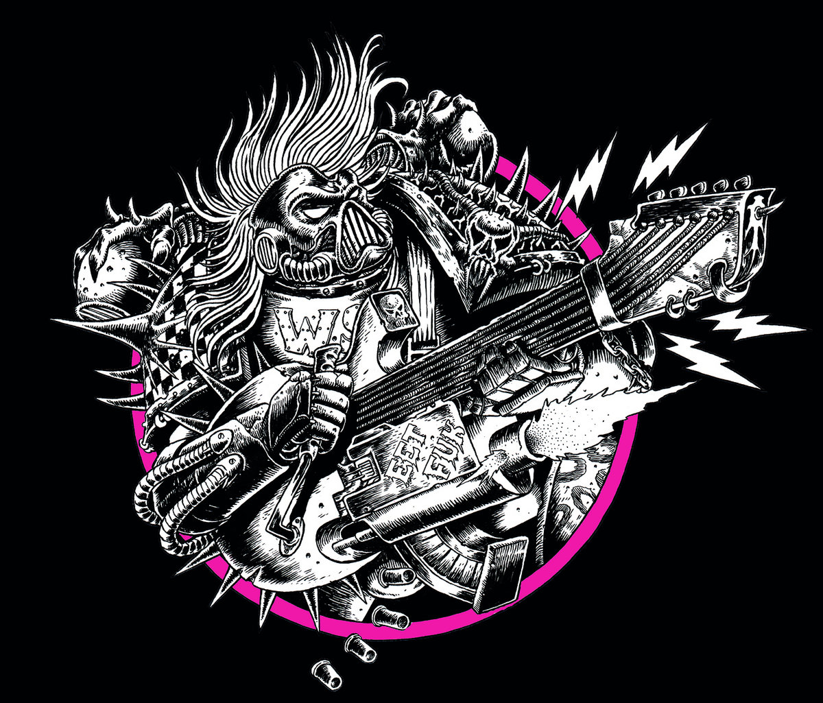 FUZZ MARINE t-shirt (w/ back print) | WARPSTORMER