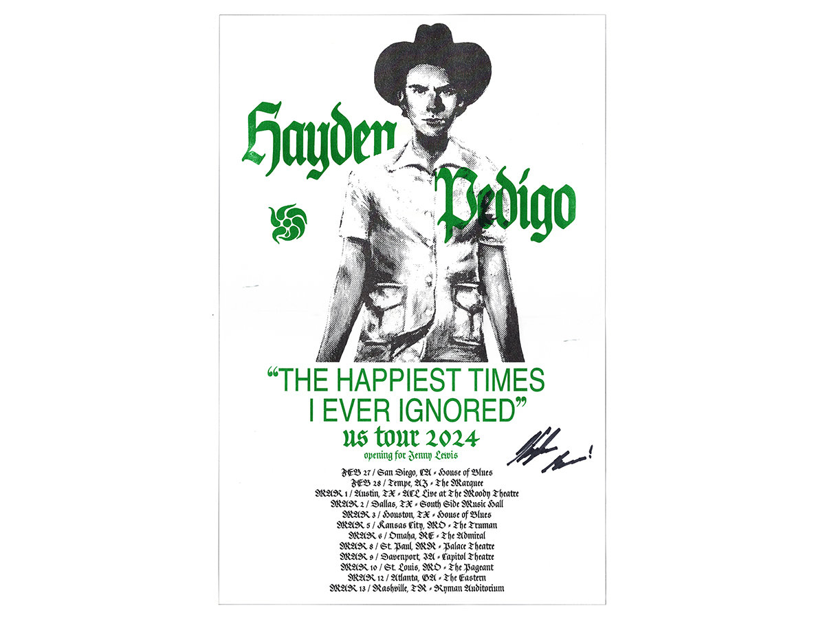 Risograph 2024 Tour Poster - Autographed | Hayden Pedigo