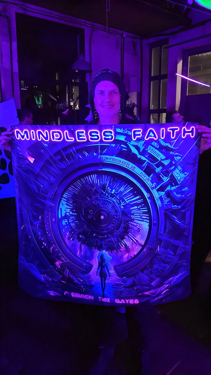 Mindless Faith - Crash the Gates UV reactive 40 inch square tapestry ...