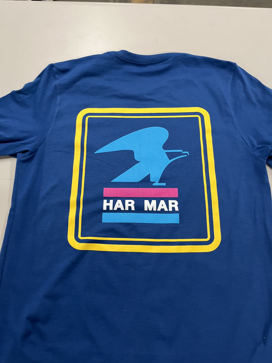 Letter Lover Cool Blue T-Shirt w/ 2-Sided Print | Har Mar Superstar