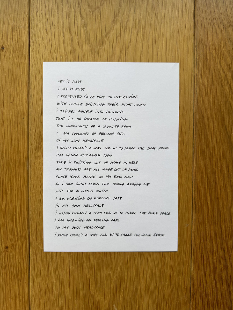 handwritten lyrics | maví lou