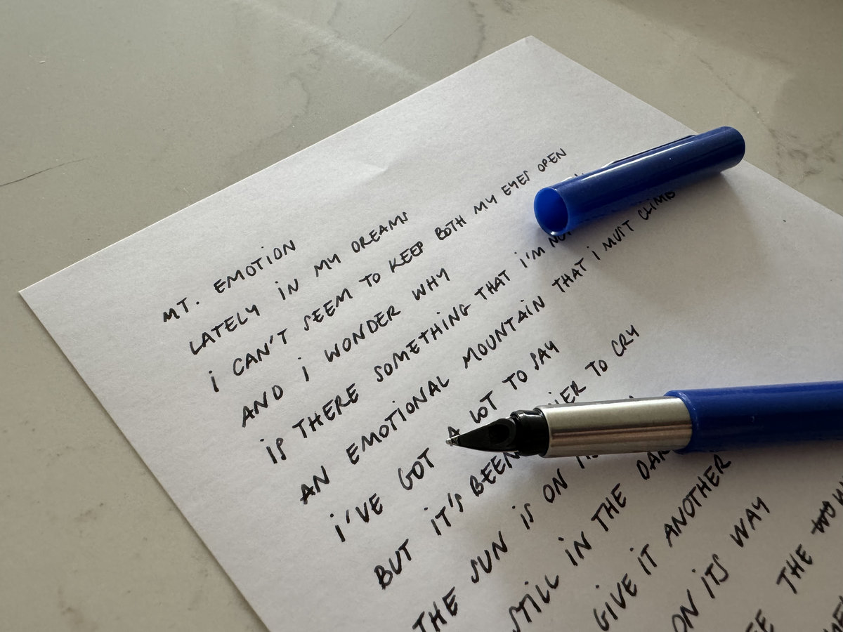 handwritten lyrics | maví lou