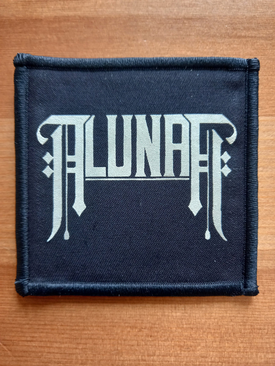 Printed Logo Square Patch with Overlocked Edges | Alunah