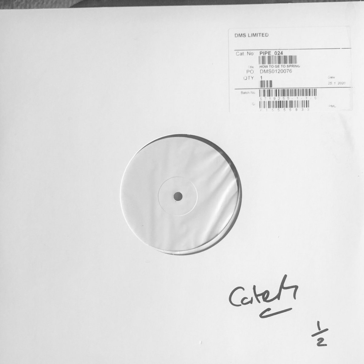 How To Get To Spring - 12" vinyl test pressing (an edition of 2 ...