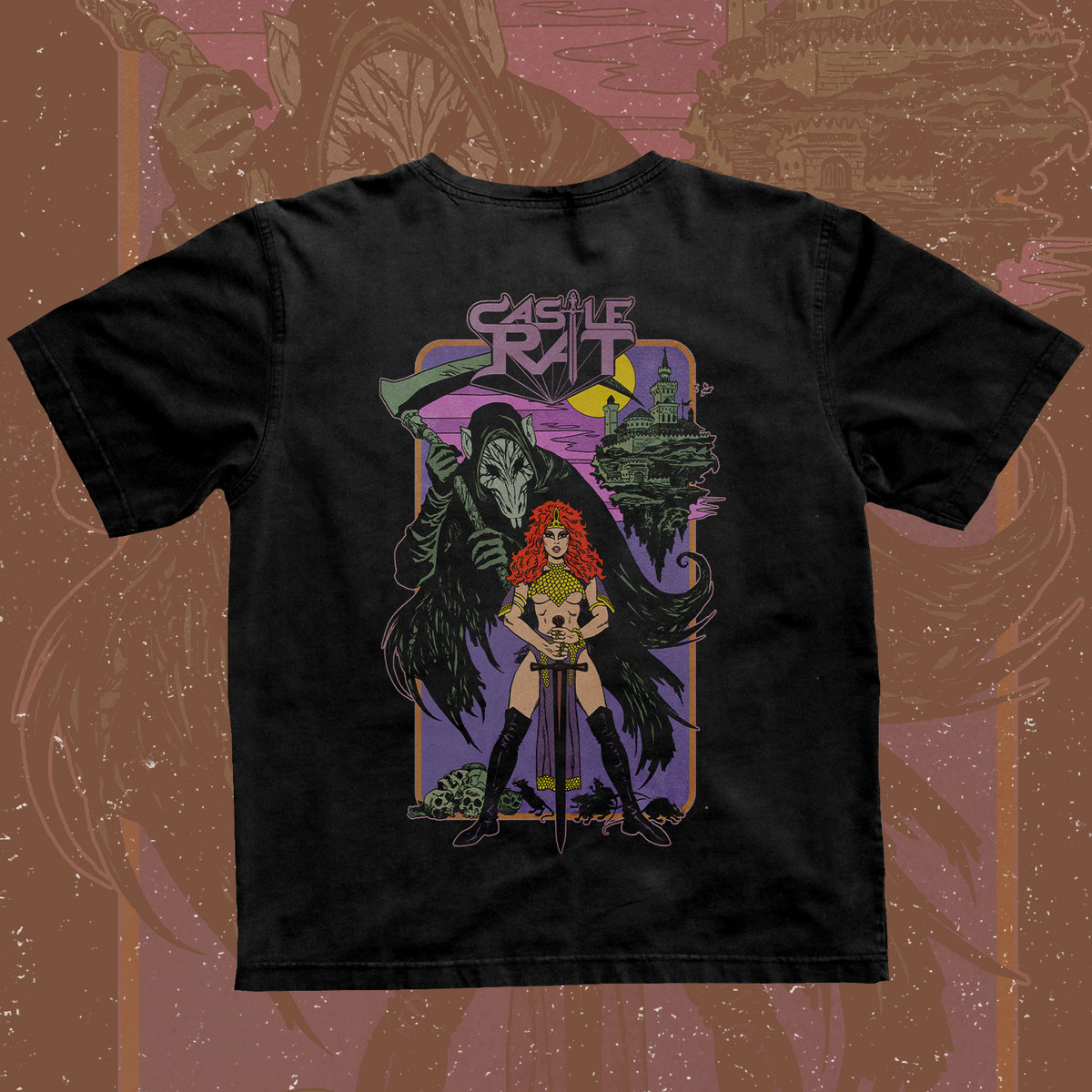 "Now Is Forever" T-shirt on Black | Castle Rat