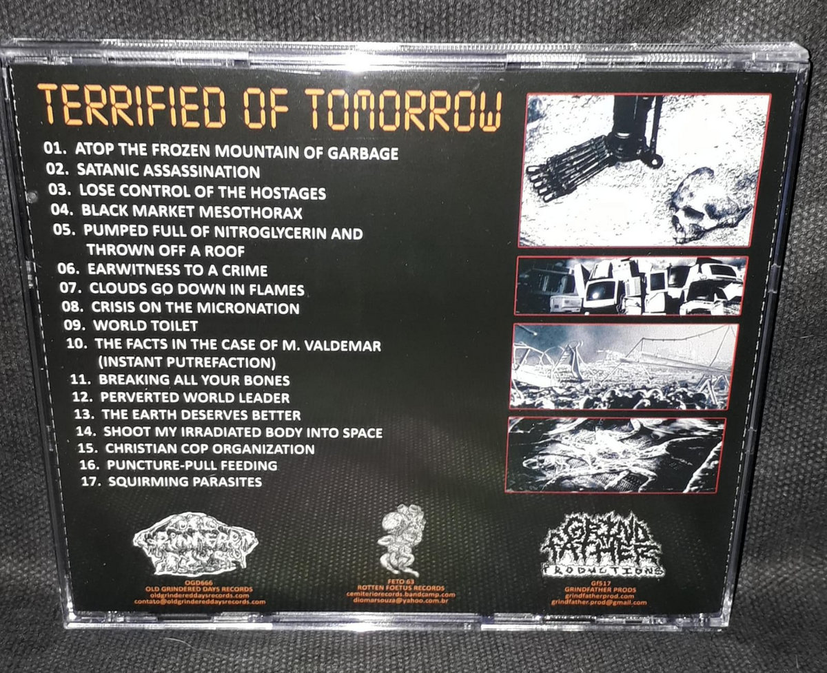 NYCTOPHAGIA: Terrified Of Tomorrow - CD | Rotten Foetus Records