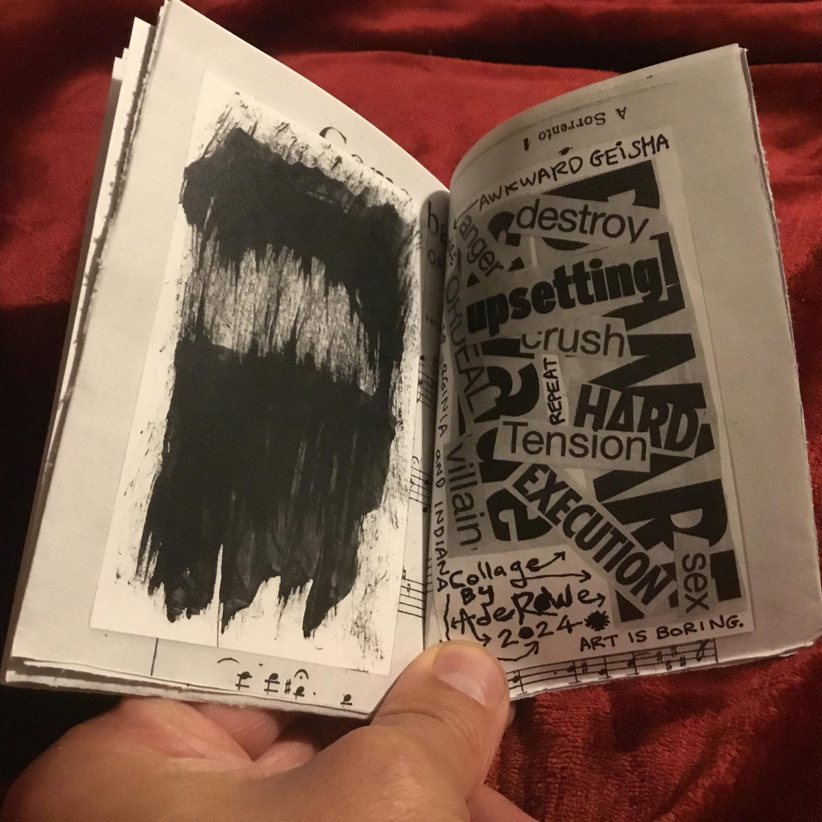 Abstract Black Ink Music scores | collaborative compilation | Nil by Nose