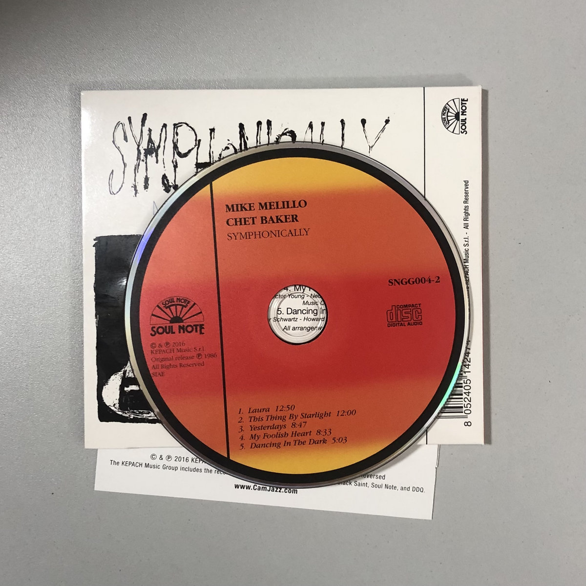 Symphonically | Mike Melillo, Chet Baker | Soul Note