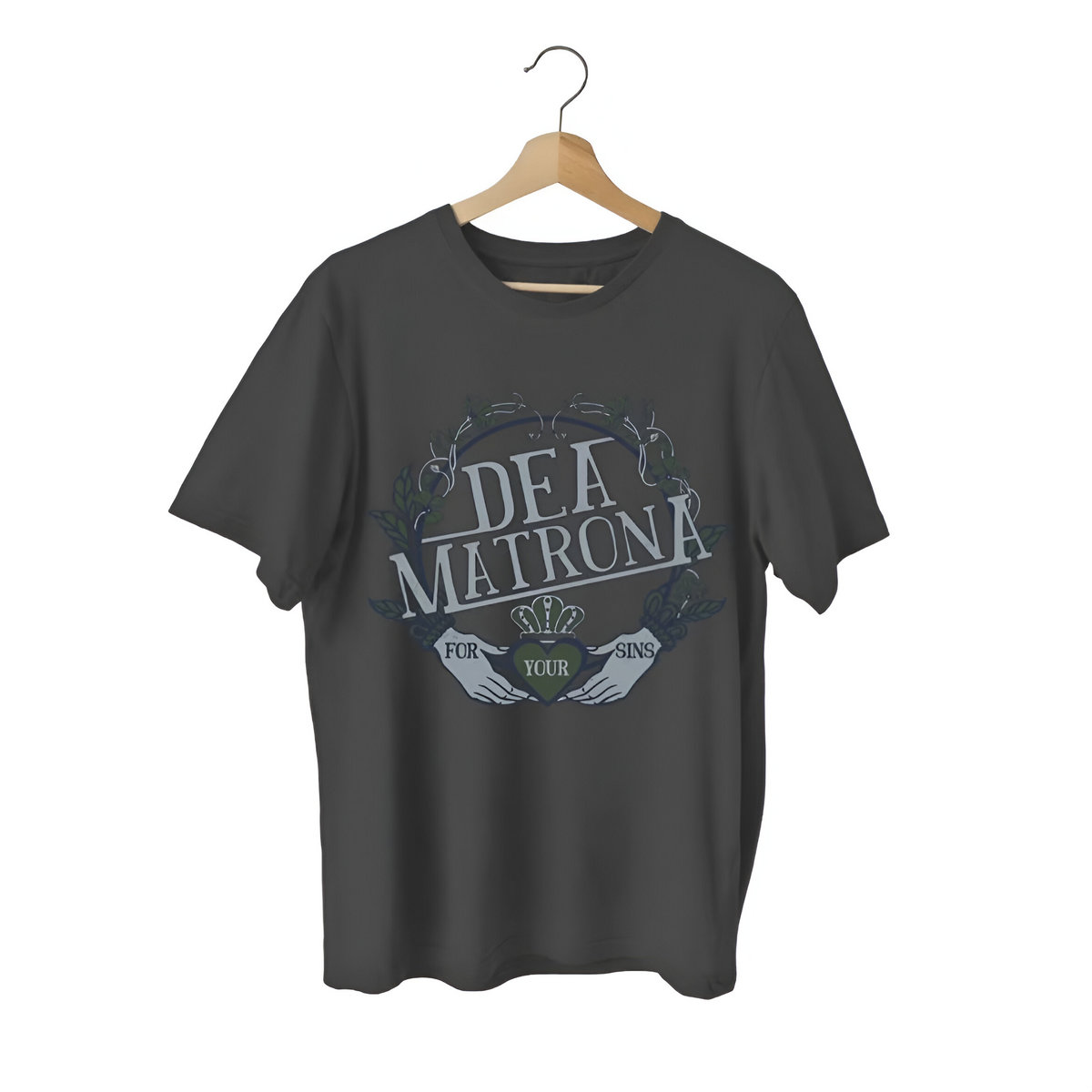 For Your Sins Grey T-Shirt | Dea Matrona