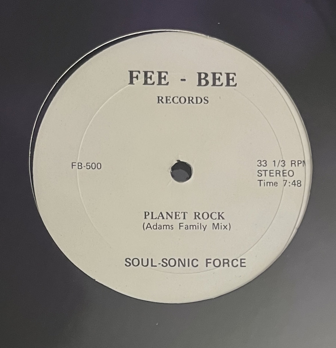 Planet Rock - Soul Sonic Force RARE White Label 12" RECORD | PlayHouse