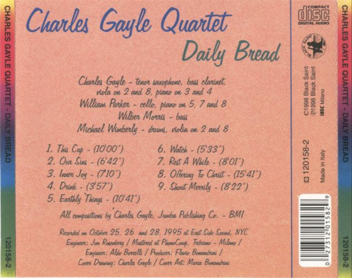 Daily Bread | Charles Gayle Quartet | Black Saint