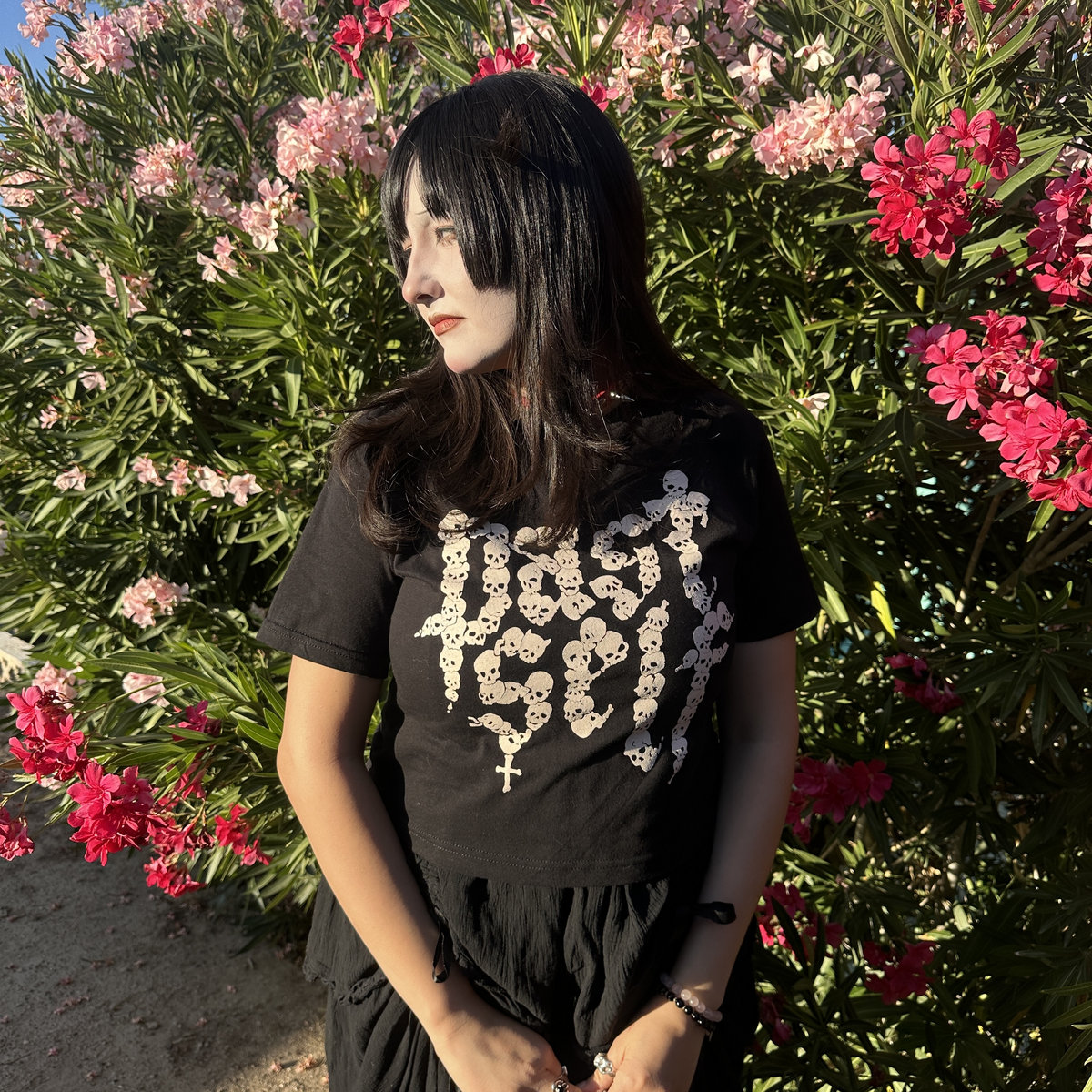 Catacomb Edition Black Cropped Tee | past self