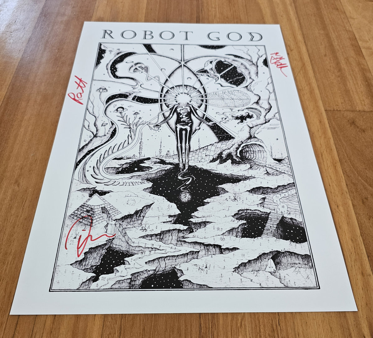 Robot God - Signed Poster (Pim Verheul Design) | Robot God