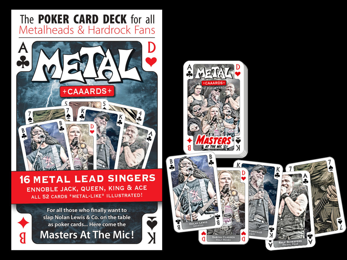 "Heavy Metal Singers" Playing Cards | Kryptos
