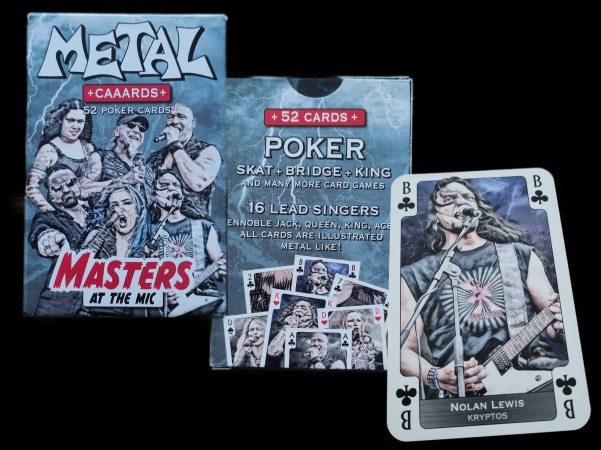 "Heavy Metal Singers" Playing Cards | Kryptos